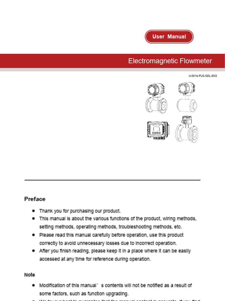 LDG-A100 Electromagnetic flowmeter user manual-中性 | PDF ...