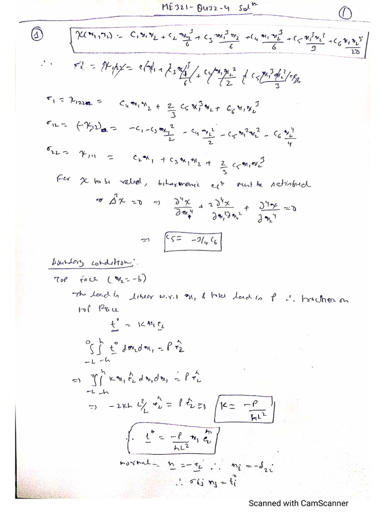 ME 321A Quiz 4 Solution | PDF