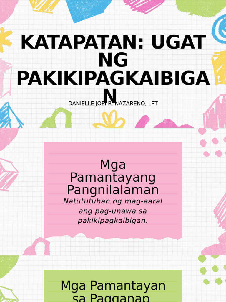 Q3 W4 Katapatan Ugat NG Pagkakaibigan | PDF