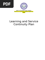 Learning-And-Service-Continuity-Plan - Sample | PDF | Internet
