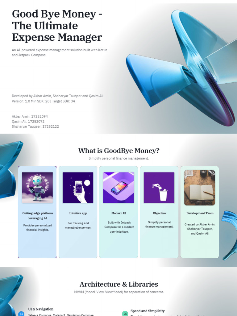 Good Bye Money - The Ultimate Expense Manager FYP | PDF | Mobile App ...