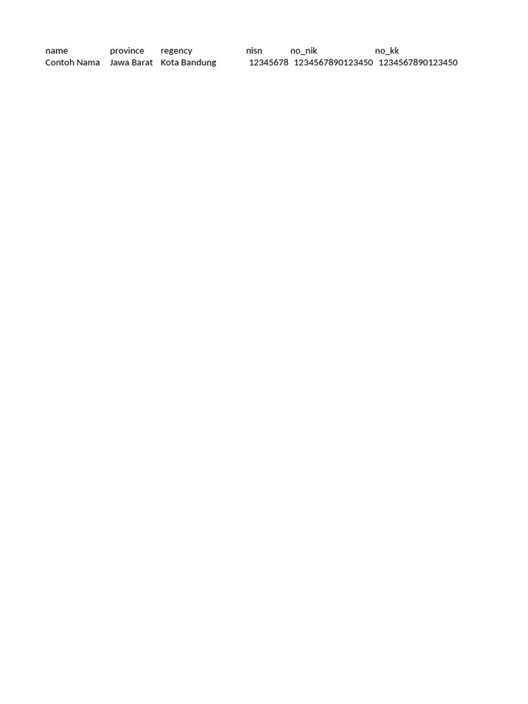 Student Import Template | PDF