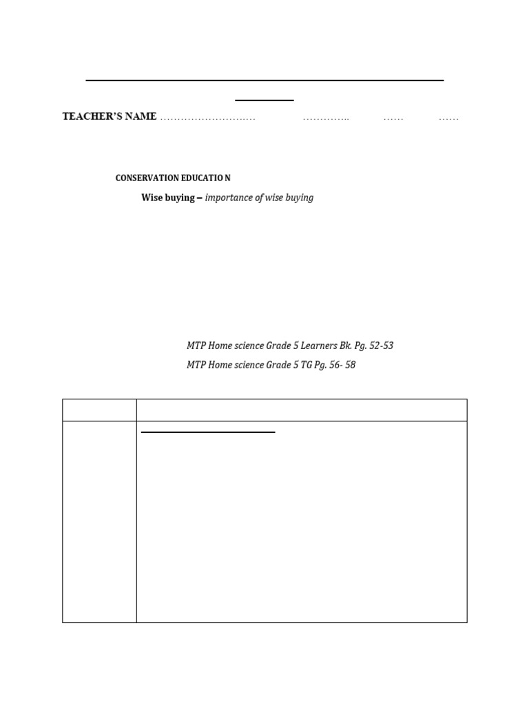 GRADE 5 Agrics $ Nutrition Lesson Plans 2024 | PDF | Learning ...
