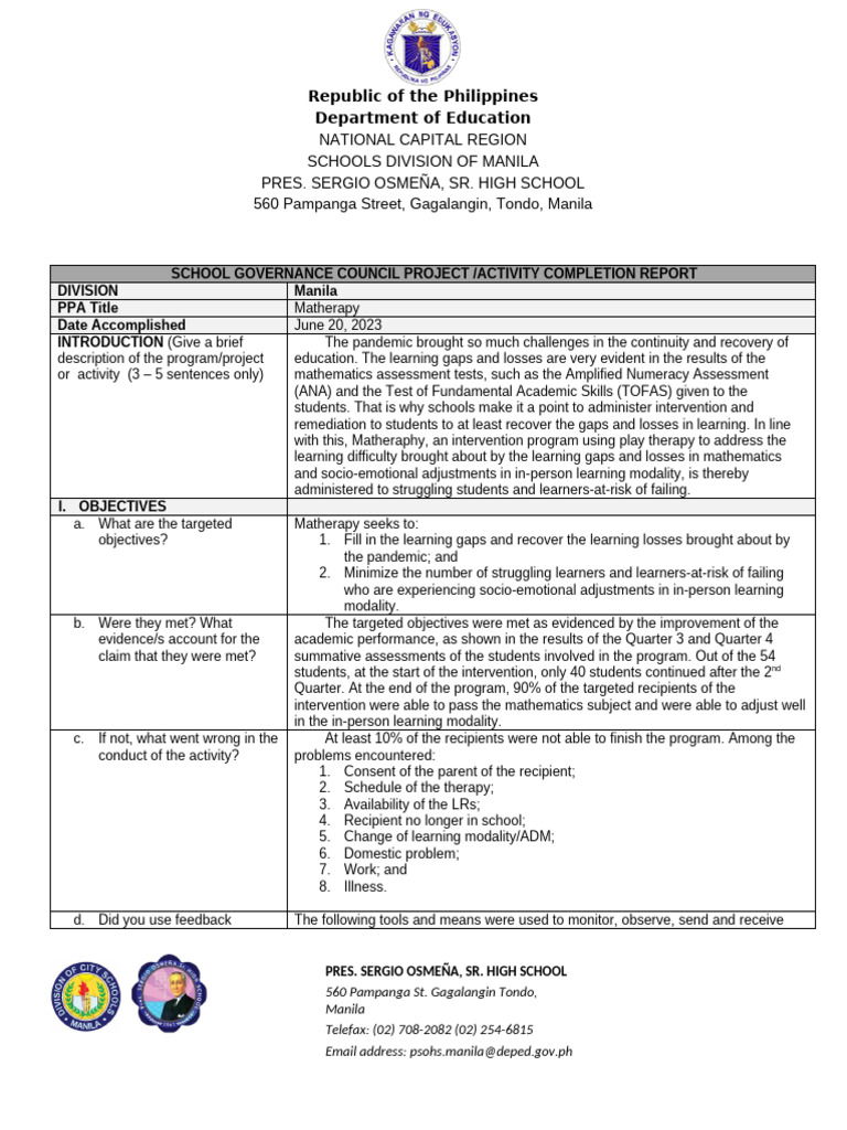 MatherapyPCR | PDF | Learning | Cognition