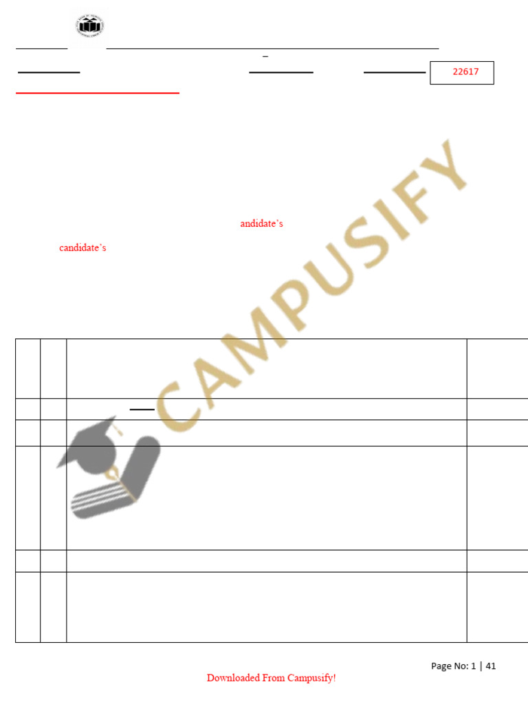 Model Answer Winter 2022 by Campusify | PDF | Android (Operating System ...