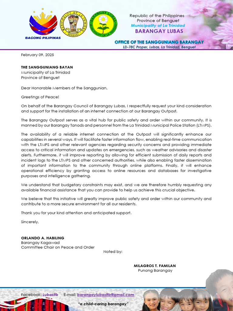 Letter-Internet Connection (SB) | PDF