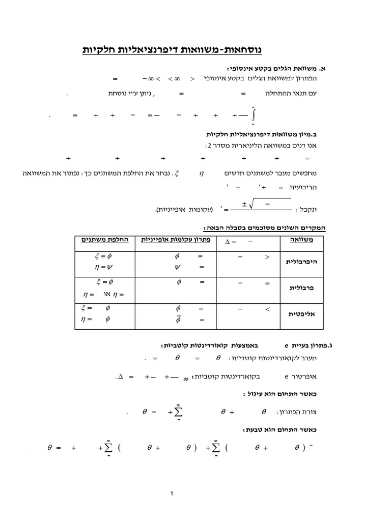 PDE - TAU Formulas | PDF