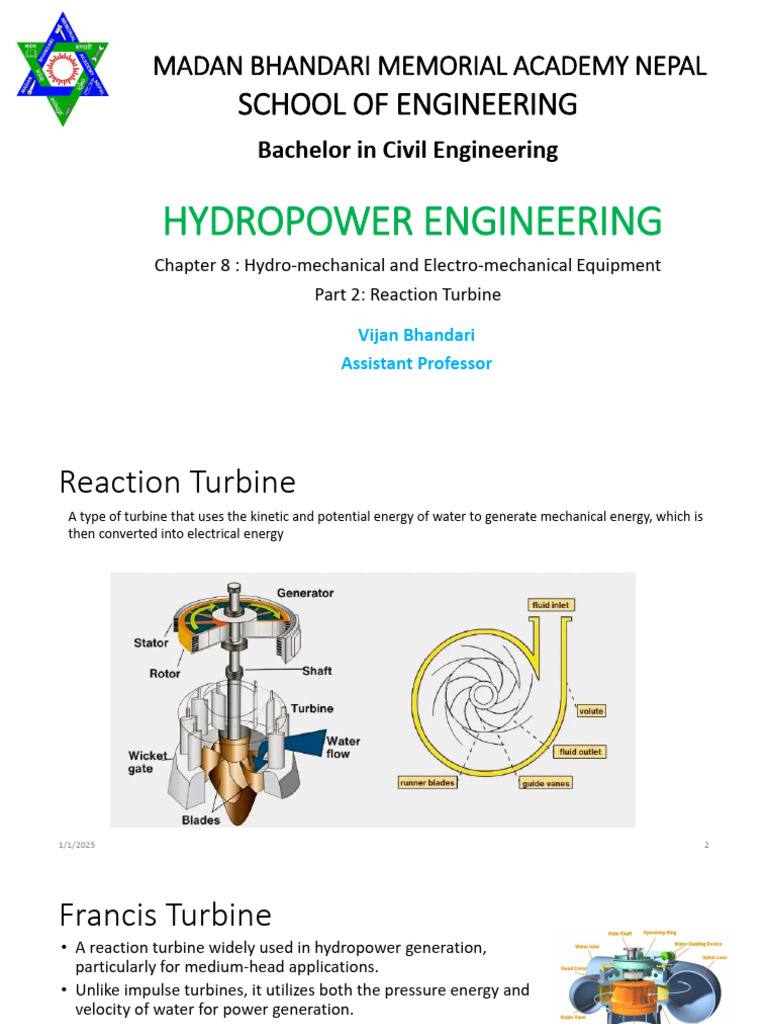 Reaction Turbine | PDF | Turbine | Mechanical Engineering
