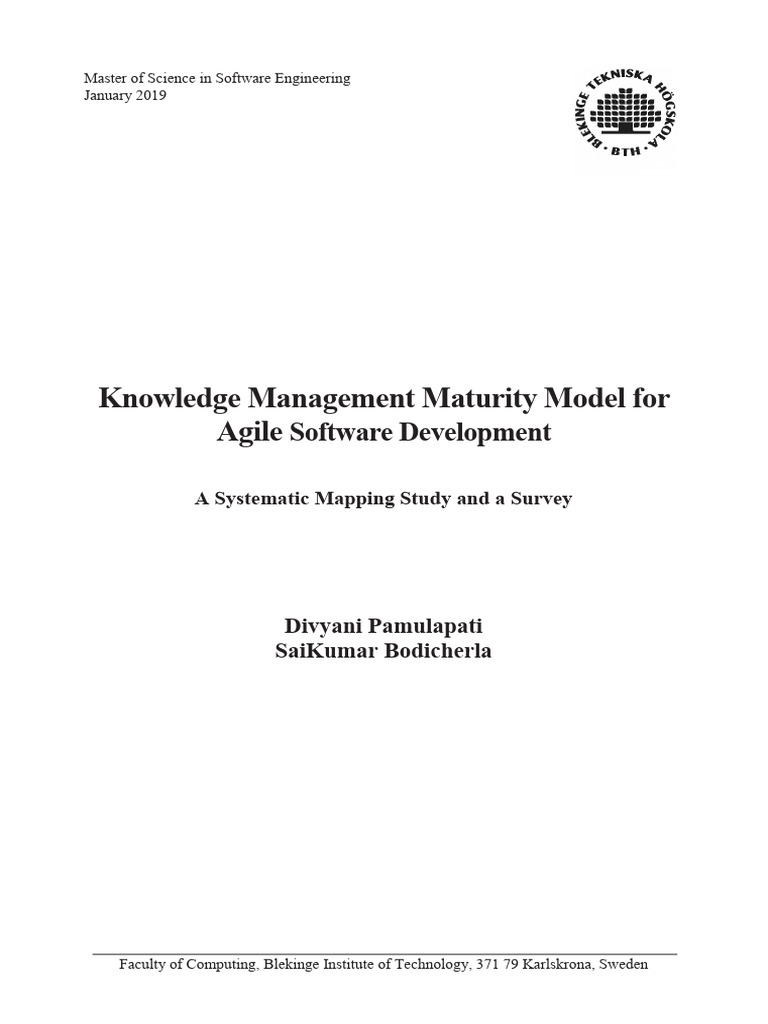 FULLTEXT02 | PDF | Agile Software Development | Knowledge Management