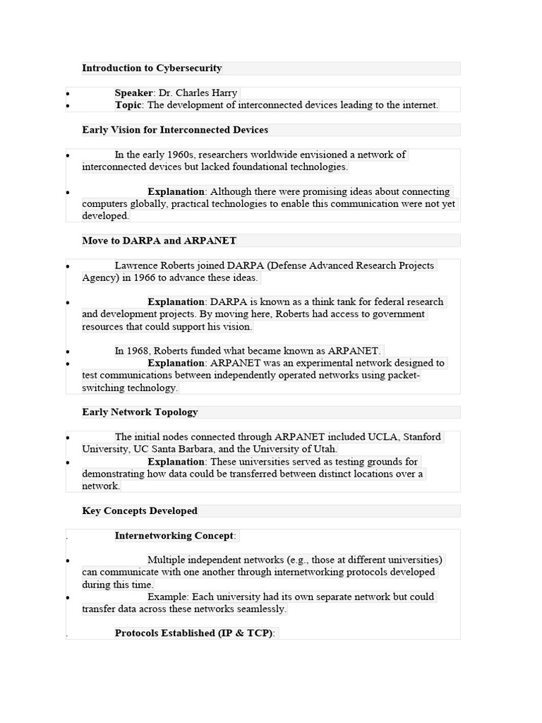 History of Interconnected Devices in Cybersecurity | PDF | Computer ...