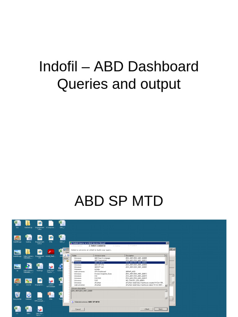 Indofil – ABD Dashboard Queries and output | PDF