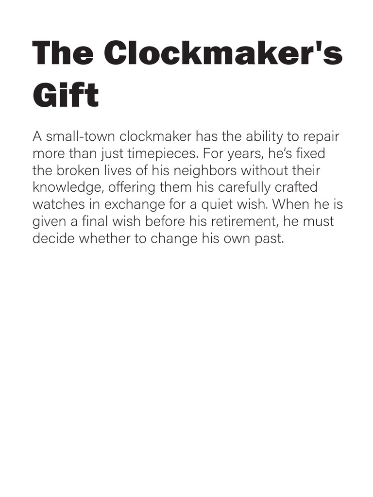 The Clockmaker's Gift | PDF