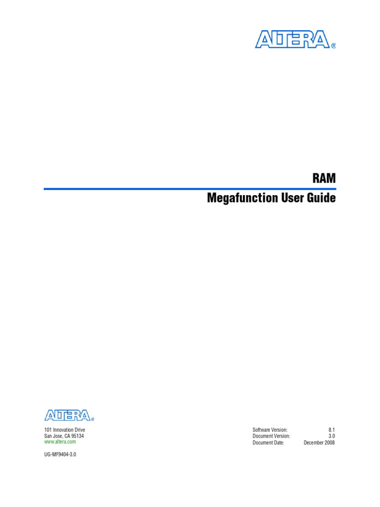 ug_ram1 | PDF | Random Access Memory | Input/Output