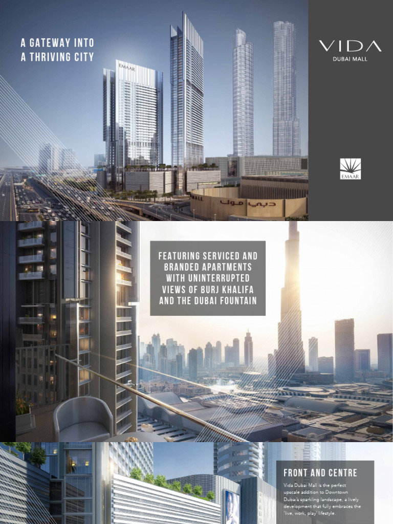 Vida Dubai Mall: Floor Plans & Details | PDF | Engineering Tolerance ...