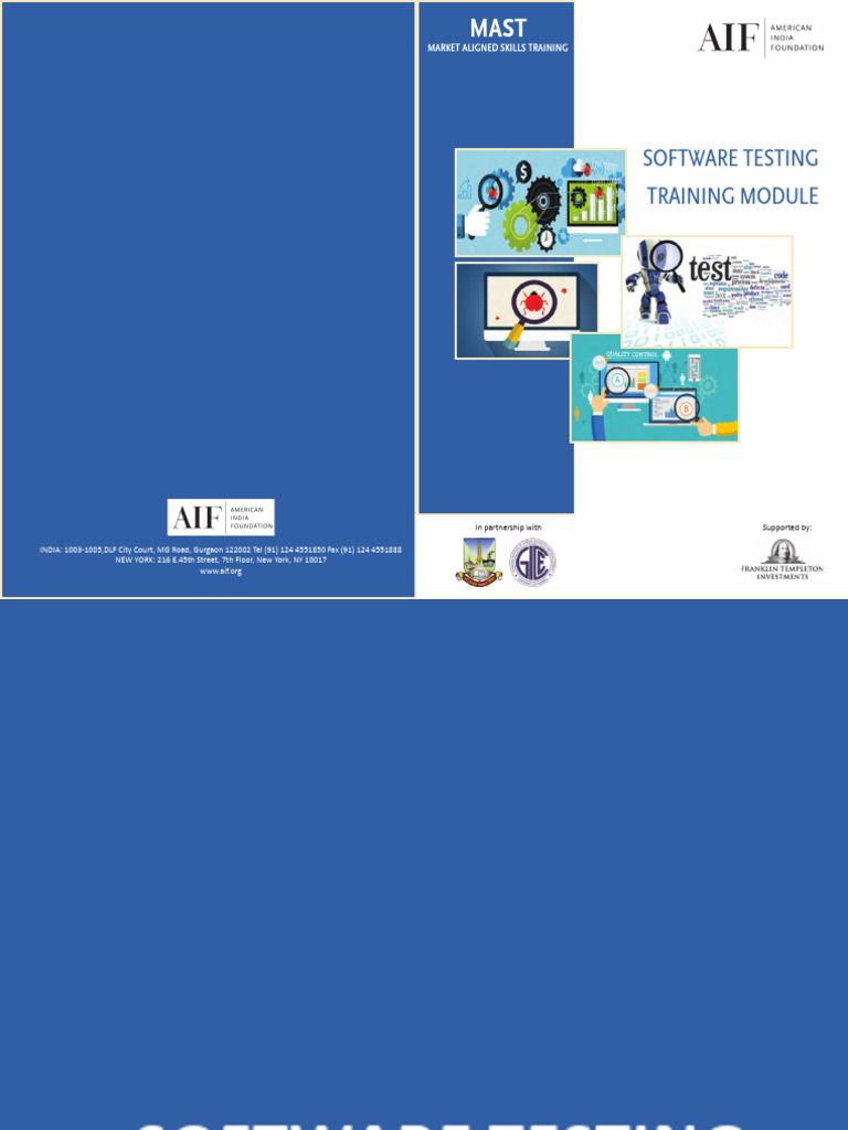 Software Testing TRNG Module 2018a MAST | PDF | Software Testing | Unit ...