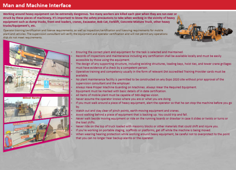 Man and Machine Interface | PDF | Crane (Machine) | Heavy Equipment