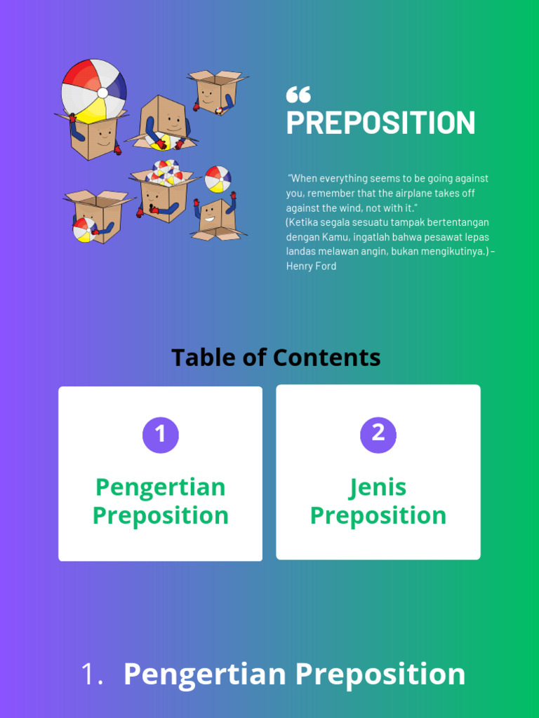 PREPOSITION | PDF