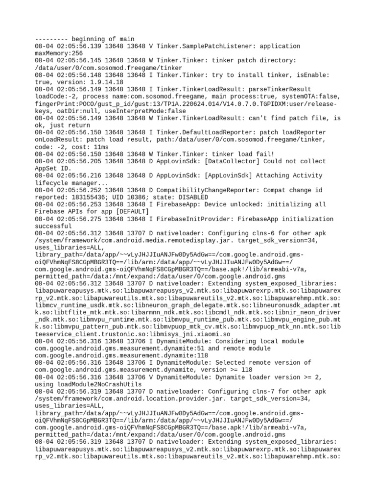 com.sosomod.freegame_logcalllll | PDF | Java (Programming Language) | Software Development