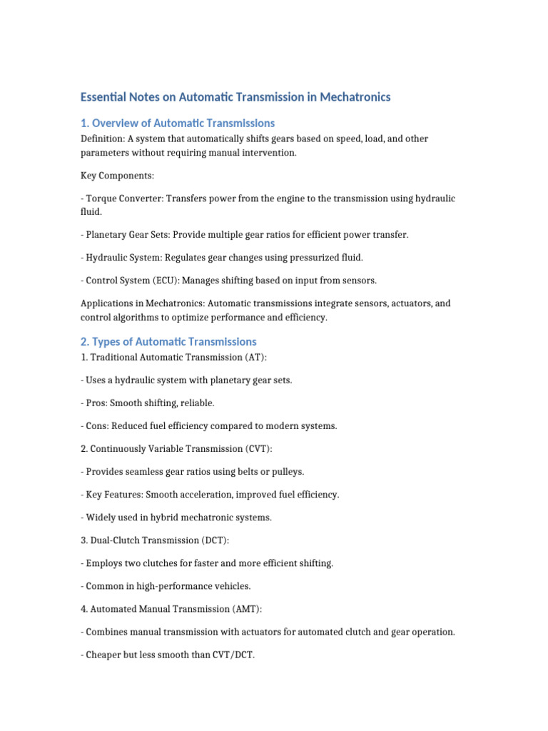 Automatic_Transmission_in_Mechatronics | PDF | Automatic Transmission ...