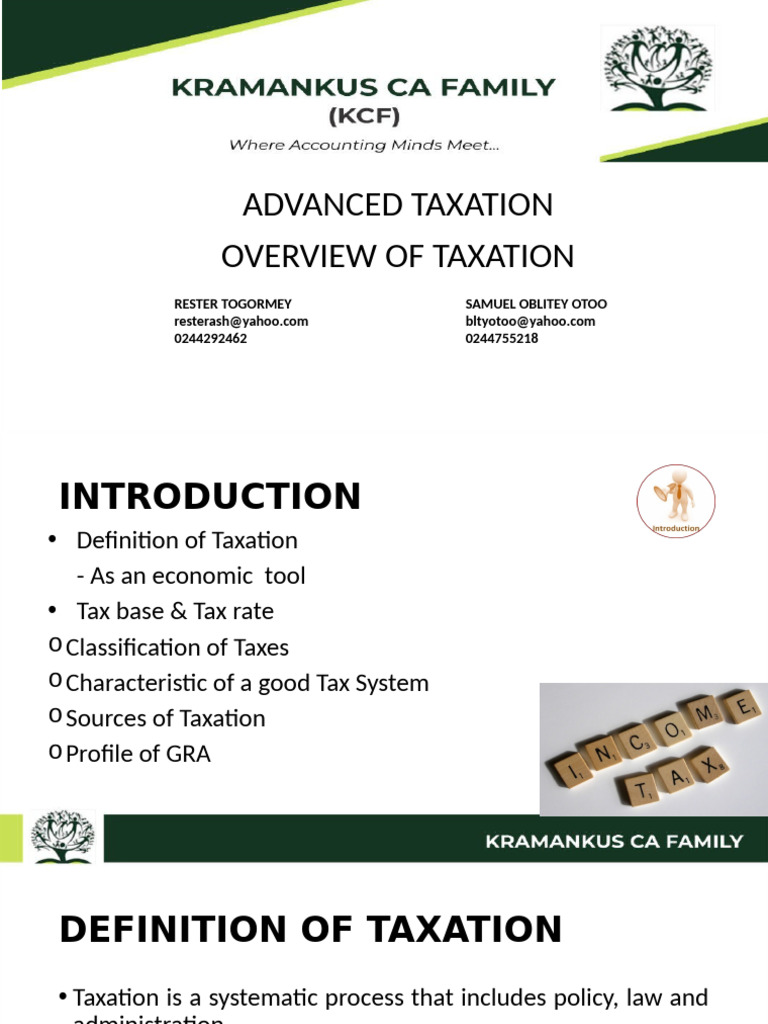 OVERVIEW OF TAXATION | PDF | Taxes | Indirect Tax OVERVIEW OF TAXATION | PDF | Taxes | Indirect Tax