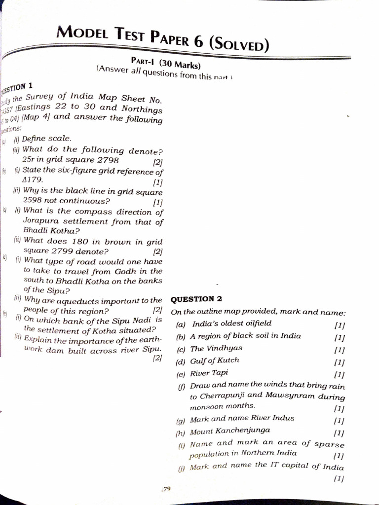 Practice Paper 6 Geography Q Pdf Forests Tropics
