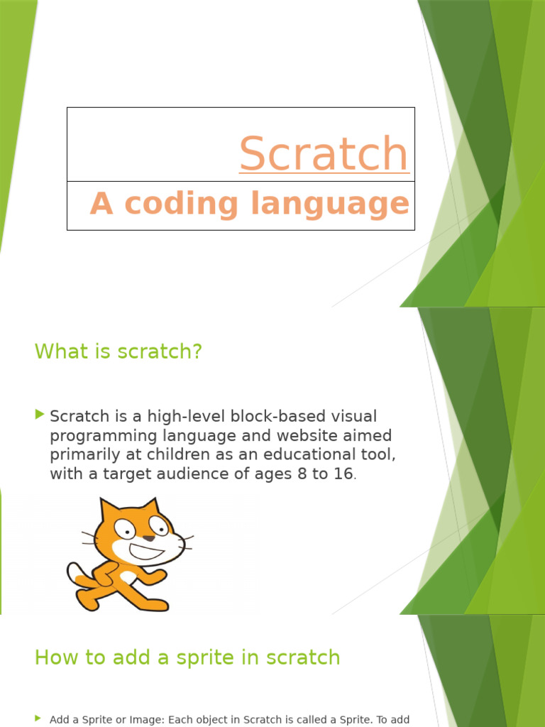 Getting Started with Scratch 3 | PDF
