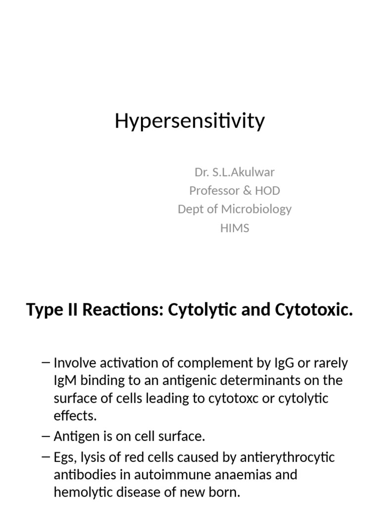 Hypersensitivity 2,3 & 4 | PDF | Antibody | Complement System