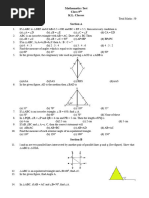 9 Cbse - 7.triangles (Worksheet) | PDF | Elementary Geometry | Euclidean Geometry