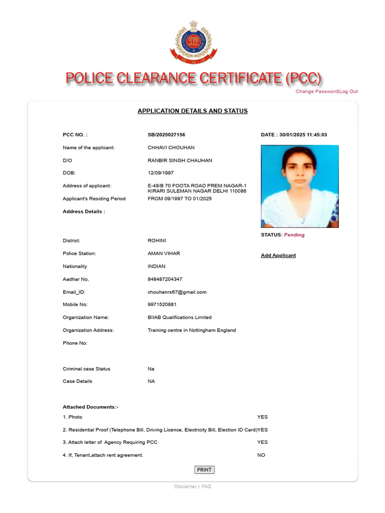 pcc.delhipolice.gov.in_ViewStatus.aspx | PDF