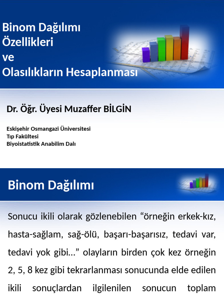 Binom Dağılımı Ve Özellikleri | PDF