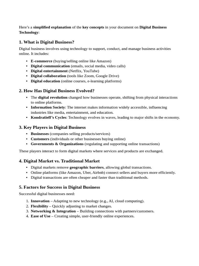 Key Concepts of Digital Business Technology | PDF | Usability ...