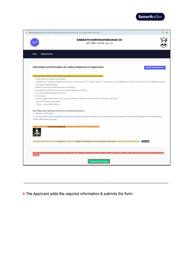 SOP for students for registration of Convocation (1) | PDF