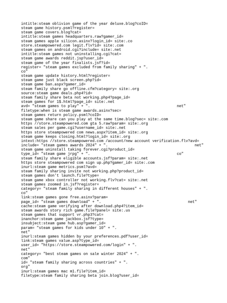 Steam Dork | PDF | Computing | Software