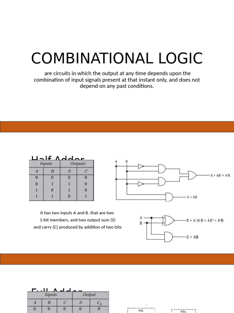 Combinational Logic | PDF