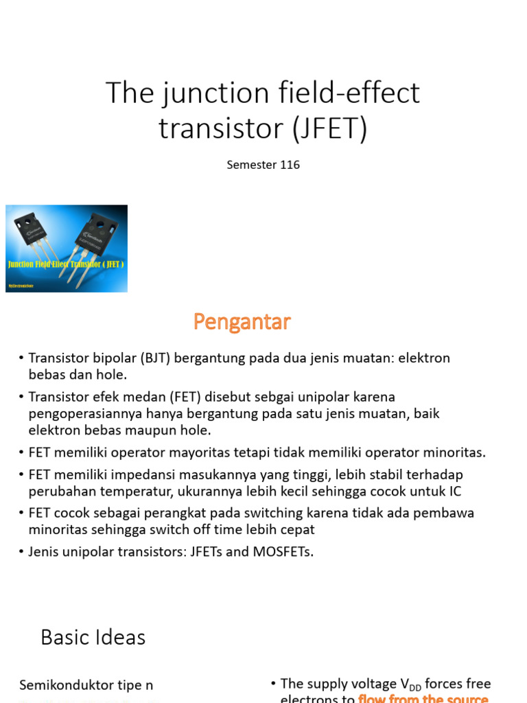 Bab 8 The Junction Field JFETs v01 | PDF | Field Effect Transistor | Transistor