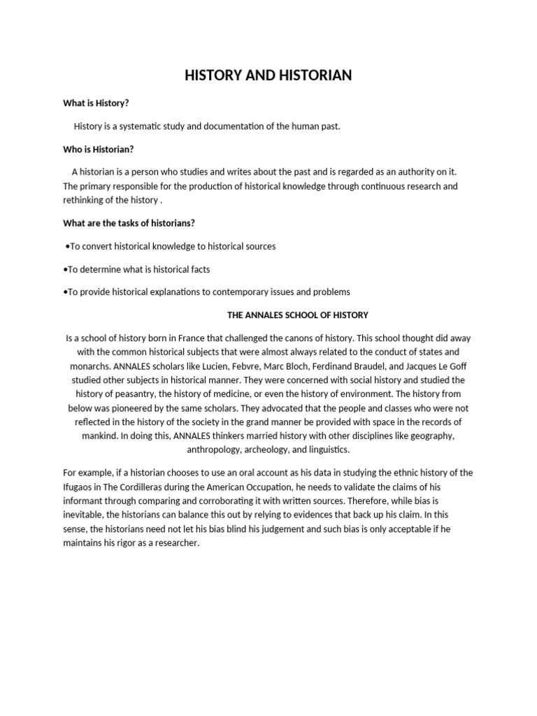 HISTORY AND HISTORIAN-WPS Office | PDF