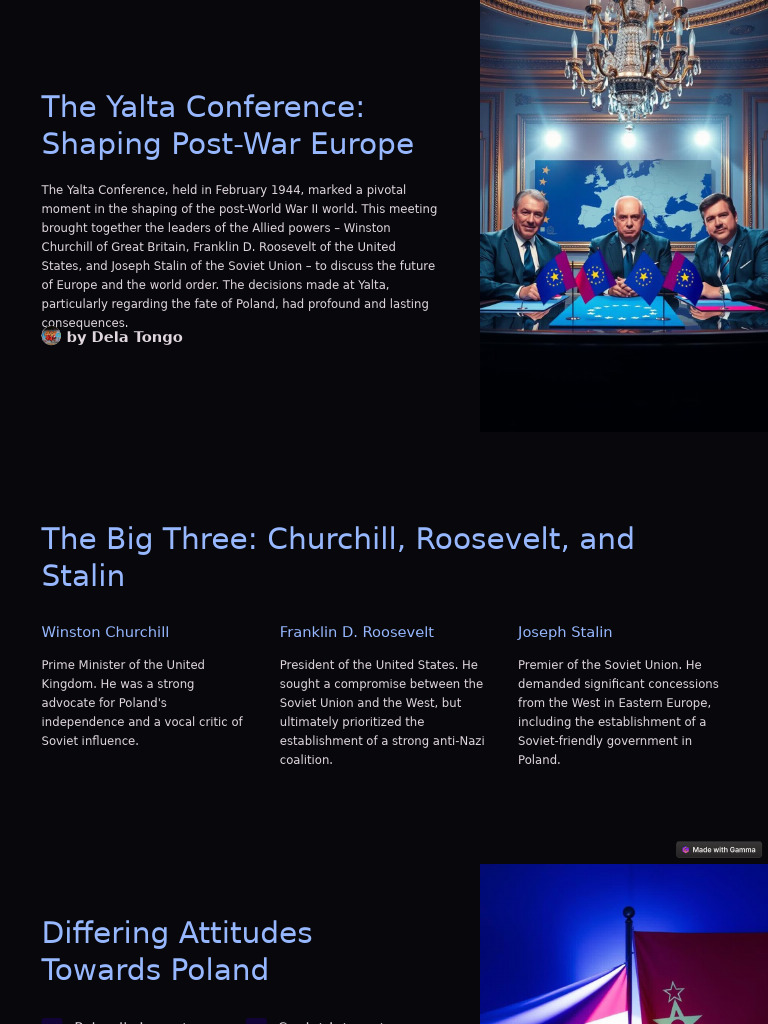 The Yalta Conference Shaping Post War Europe | PDF | Communist States ...