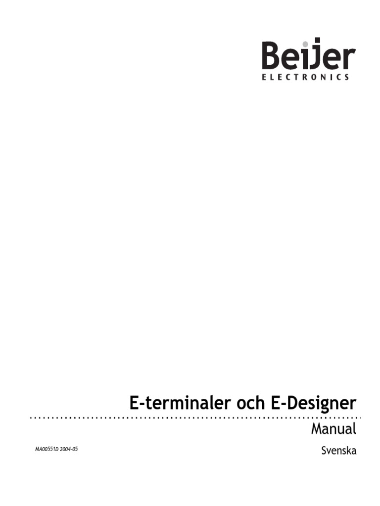 E-Designer For E-Series Swedish | PDF