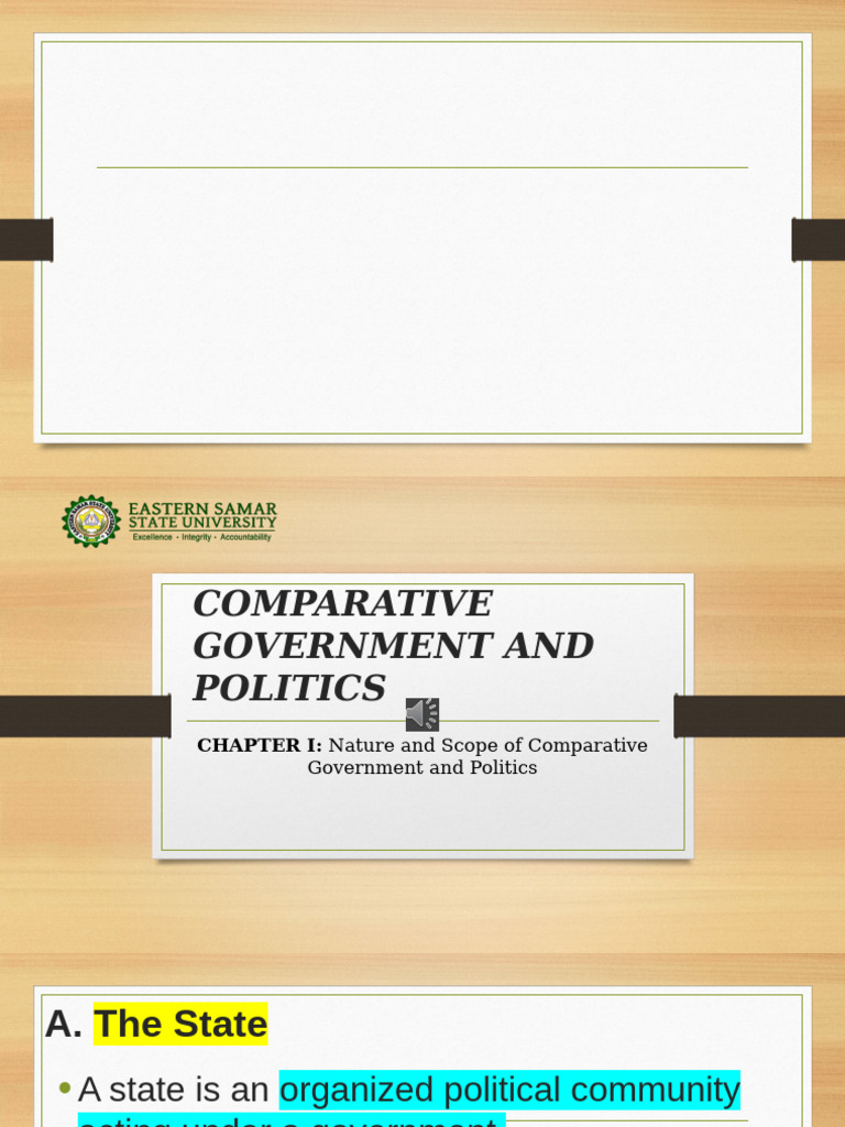 CHAPTER I Comparative Government | PDF | State (Polity) | Sovereignty