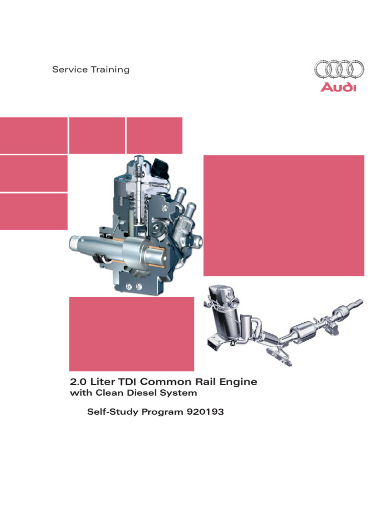 SSP 920193 20l Tdi Common Rail Engine With Clean Diesel System | PDF ...