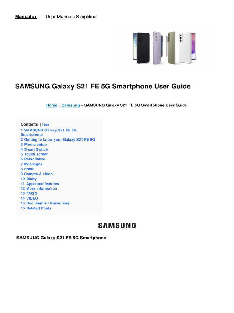 smartphone-manual | PDF | Smartphone | Consumer Electronics