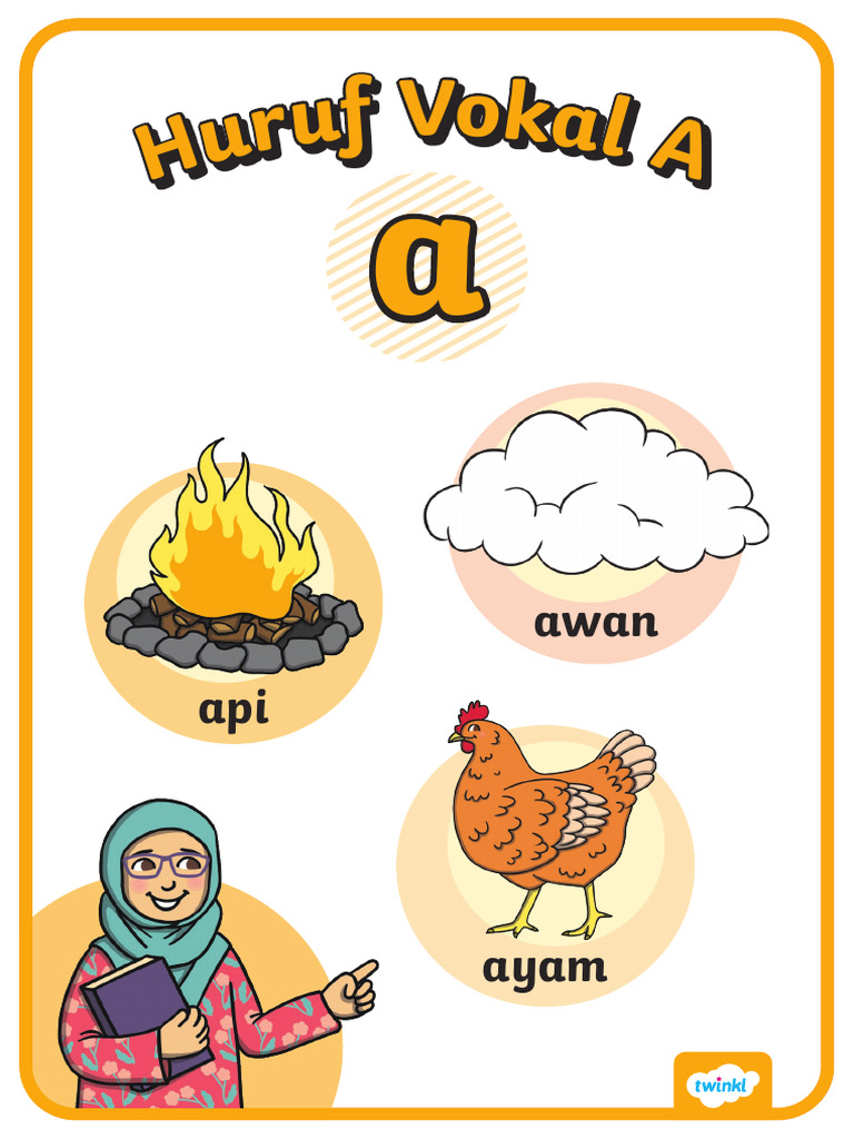 LKPD Huruf-Vokal-Bahasa-Indonesia - Ver - 1 | PDF