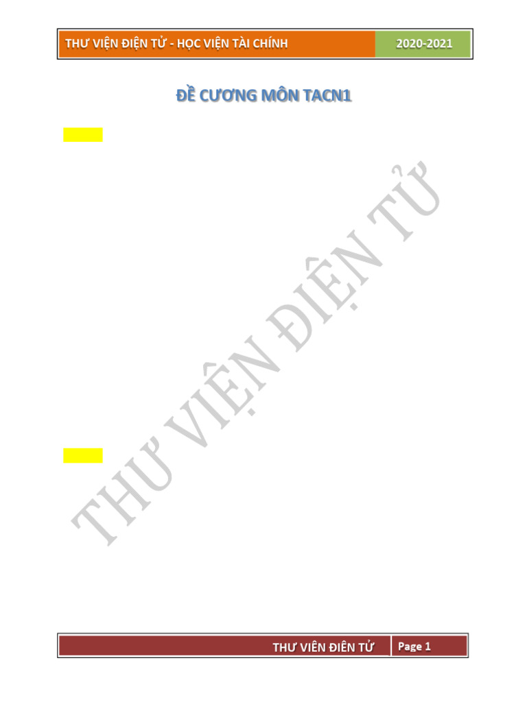ĐỀ CƯƠNG TACN1 | PDF | Fiscal Policy | Foreign Exchange Market