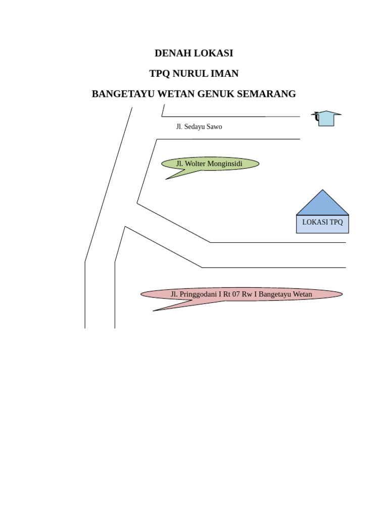 Denah Lokasi TPQ | PDF