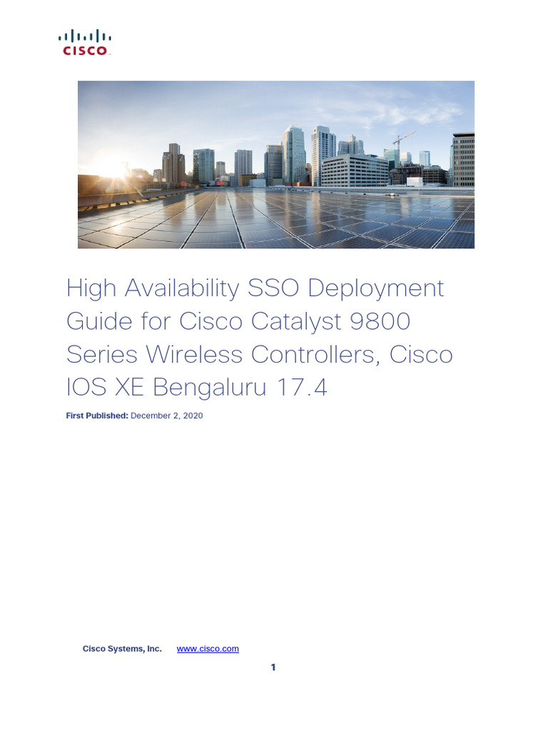 c9800 Ha Sso Deployment Guide Rel 17 4 | PDF | I Pv6 | Command Line Interface