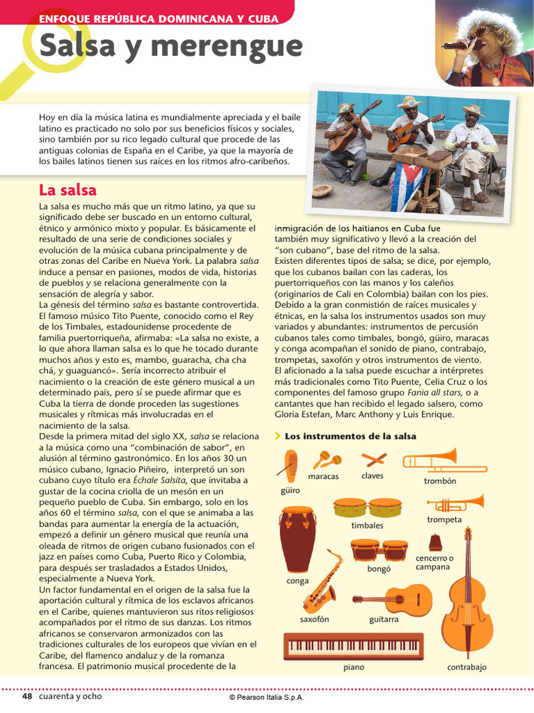 Salsa y Merengue: Raíces y Ritmos Latinos | PDF | Musicología | Las ...