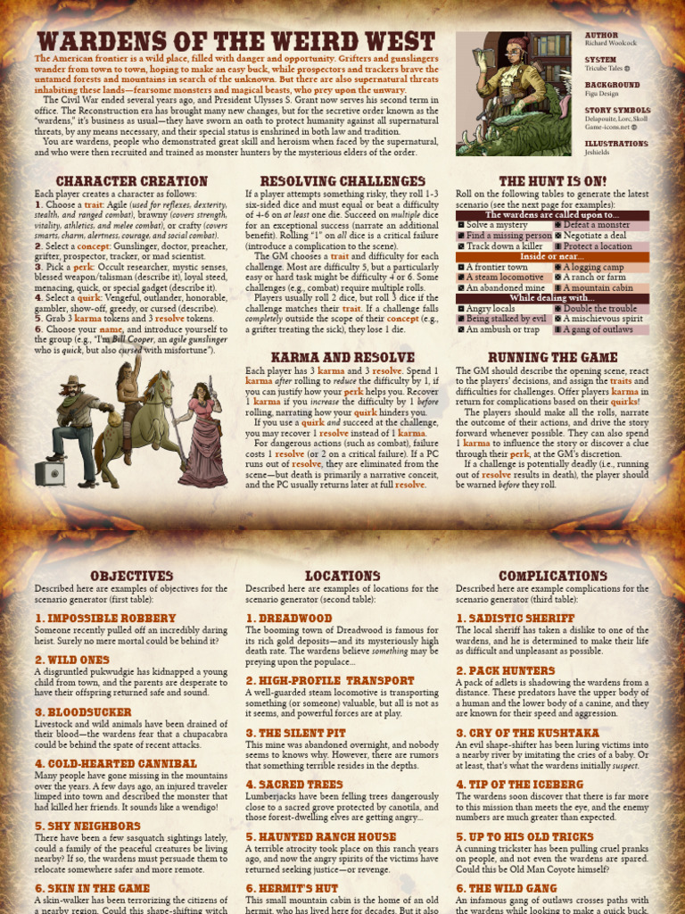 Wardens of The Weird West | PDF | Western (Genre)