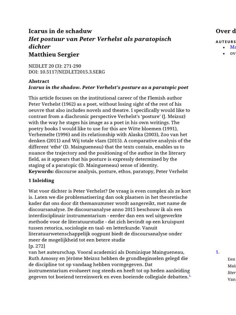Peter Verhelst | PDF