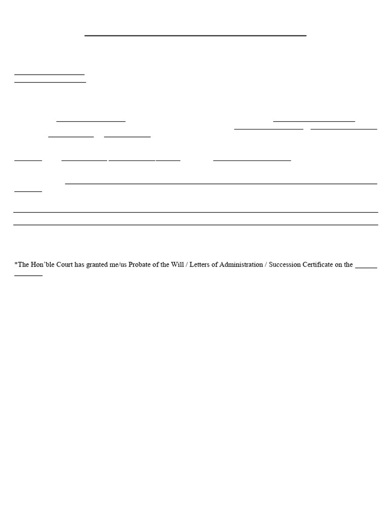 Transmission Application for Shares/Debentures | PDF | Notary Public ...