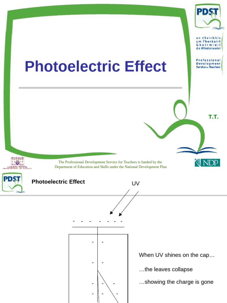 PDST Resources: Photoelectric Effect | PDF | Photoelectric Effect ...